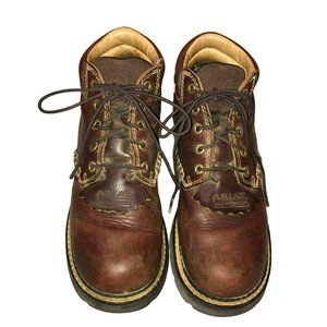 Ariat | Shoes | Ariat Ankle Boots Sz 65 Brown Leather Lace Up Roper ...